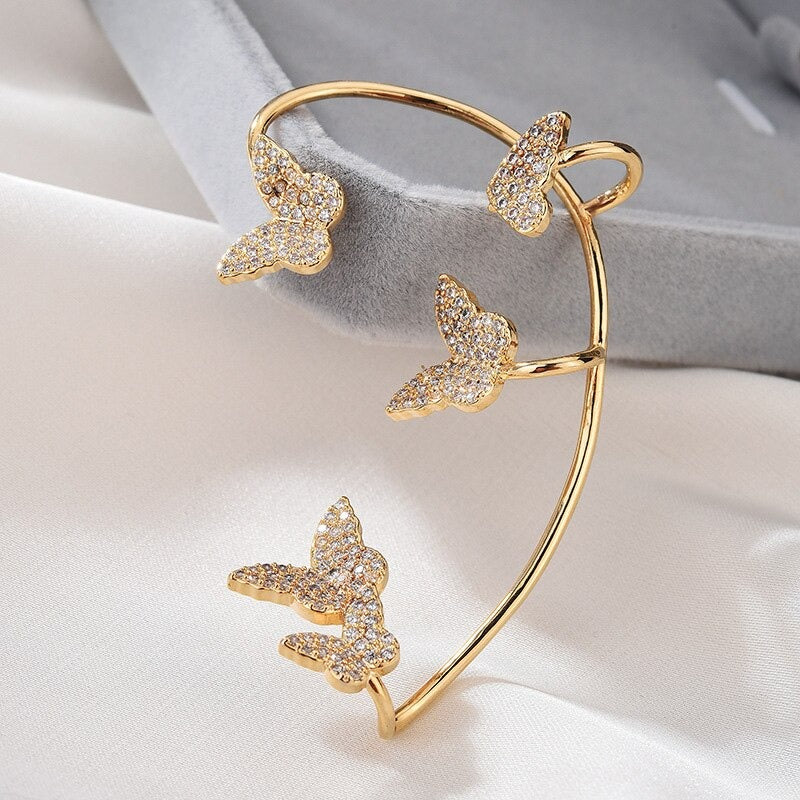 Butterfly design earrings store